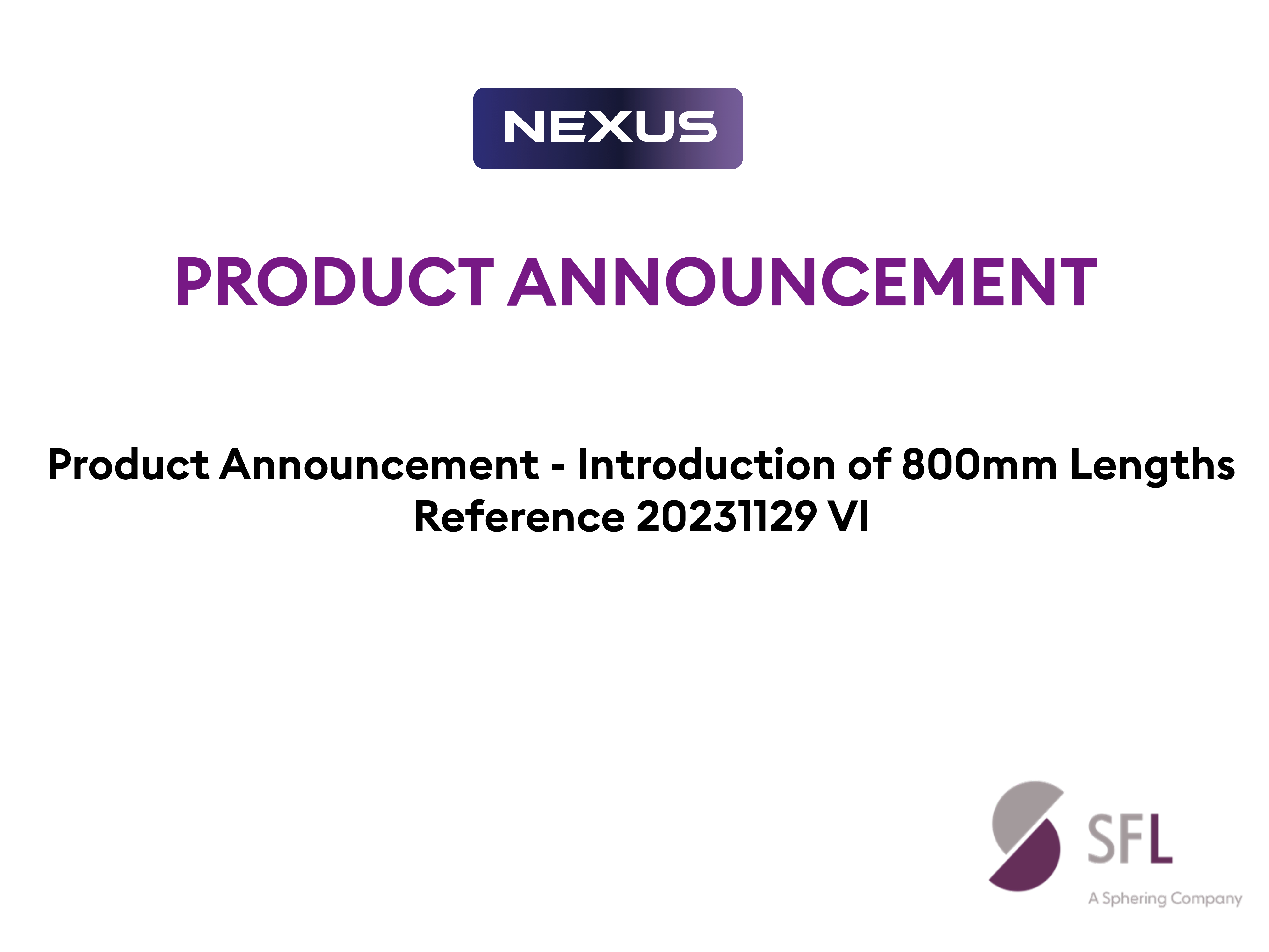 New lengths introduced to Nexus Products | SFL Flues & Chimneys